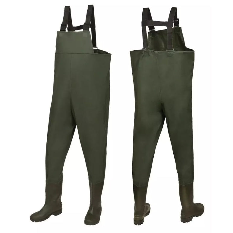 Waders Botas Altas Impermeable PVC Verde — RAC SEGURIDAD INDUSTRIAL